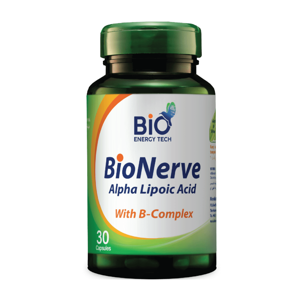 بيو نيرف Bio Nerve | حمض ألفا ليبويك + فيتامينات B لصحة الأعصاب | حلال ...