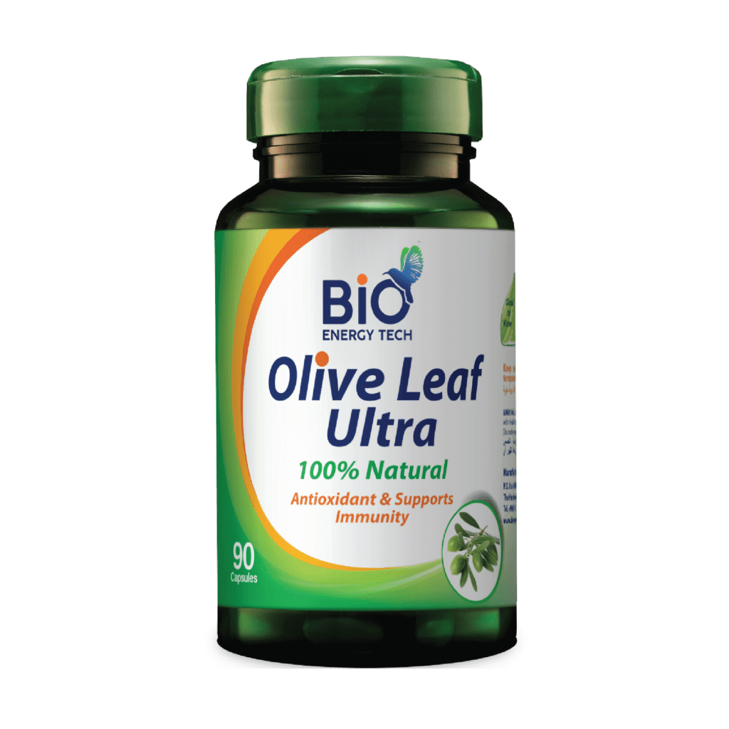 Olive Leaf Ultra 500 mg | Antioxidant Support | 90 Capsules | Halal | BioEnergyTech Jordan